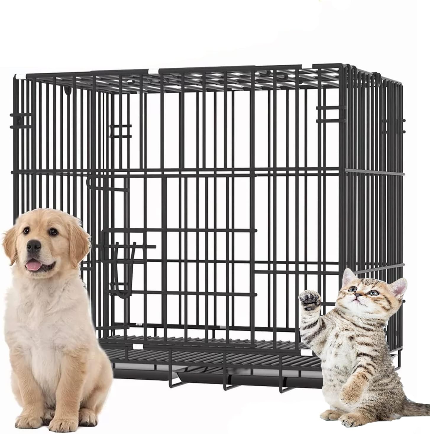 Jaula para perros plegable con asa Prevención de escape Jaula para ...