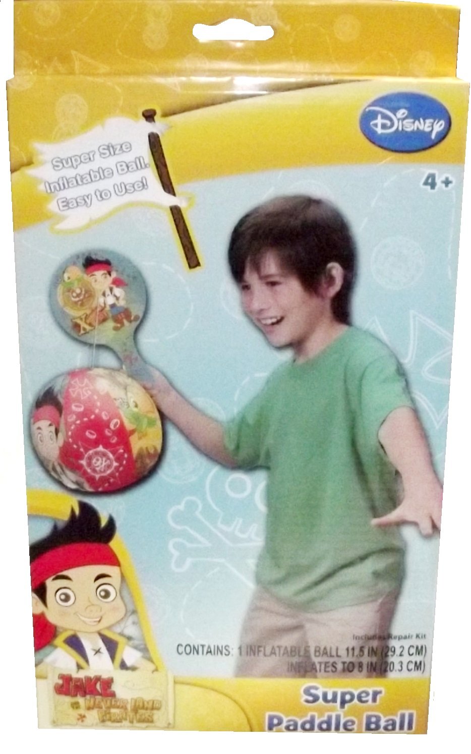 Amazon.com: Jake & The Neverland Pirates Inflatable Super Paddle Ball ...