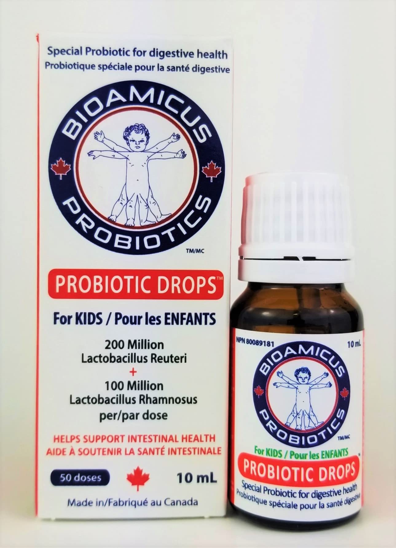 BIOAMICUS LACTOBACILLUS REUTERI & RHAMNOSUS GG PROBIOTIC Drops : Amazon ...