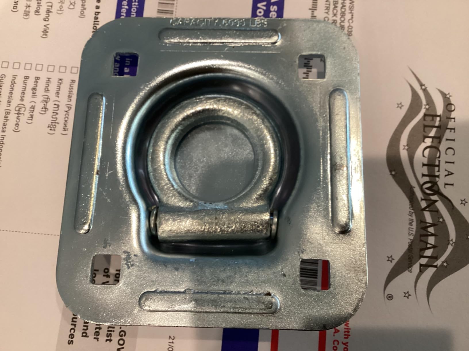 Amazon.com: LIBRA Recessed D-Rings for Trailer RV Flush Mount Tiedown ...