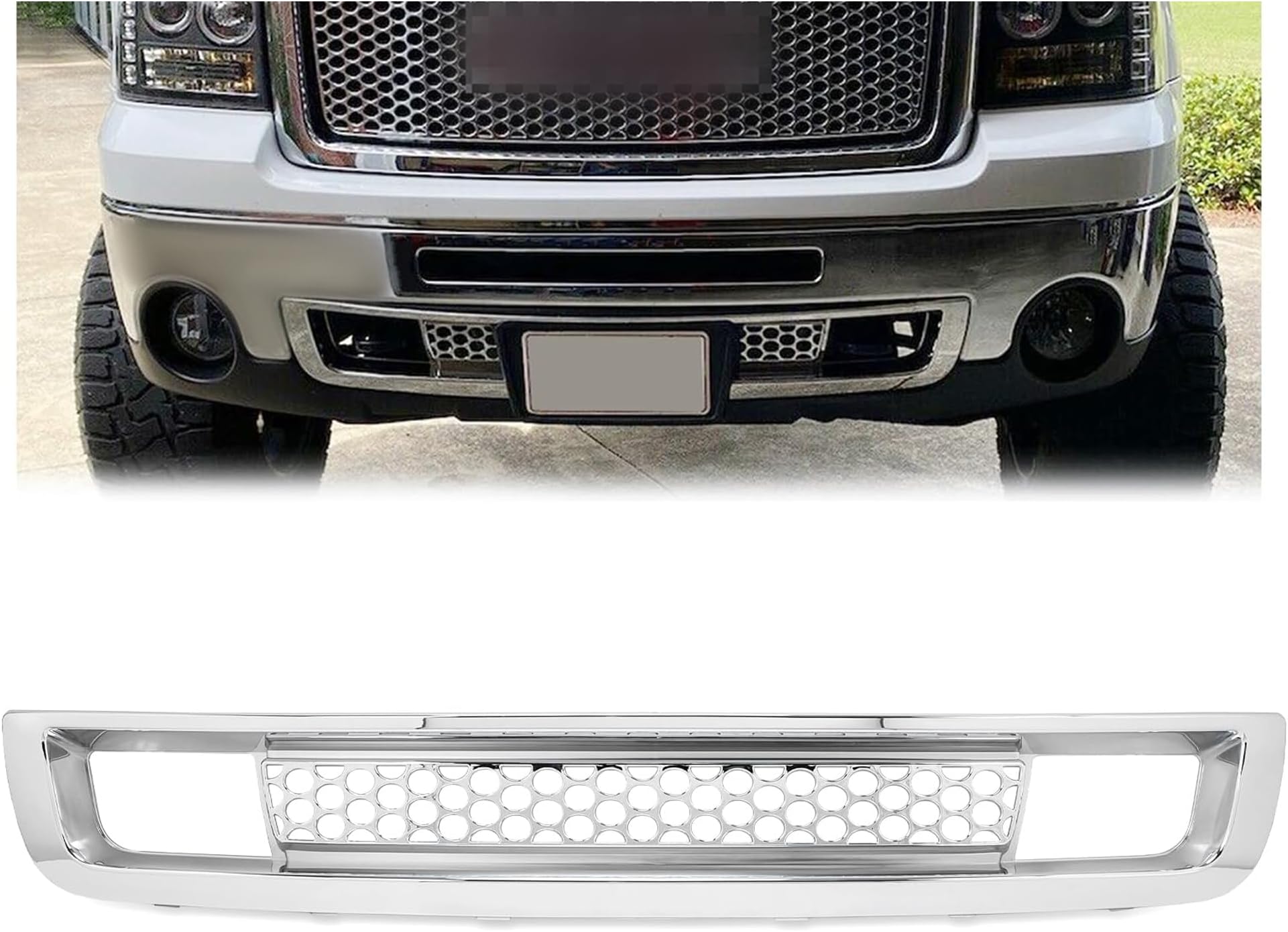 Amazon.com: KUAFU Front Bumper Lower Grille Compatible with 2007-2013 ...