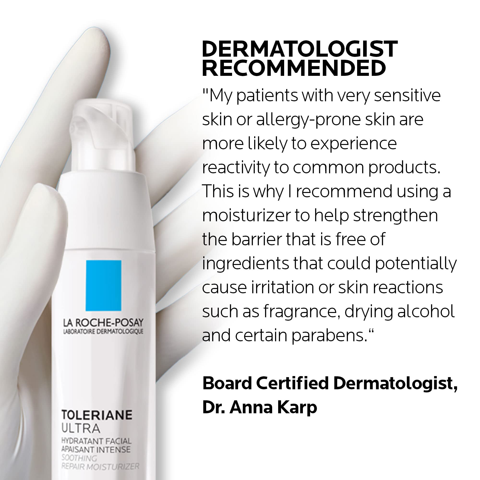 La Roche-Posay Toleriane Ultra Sensitive Skin Face Moisturizer ...