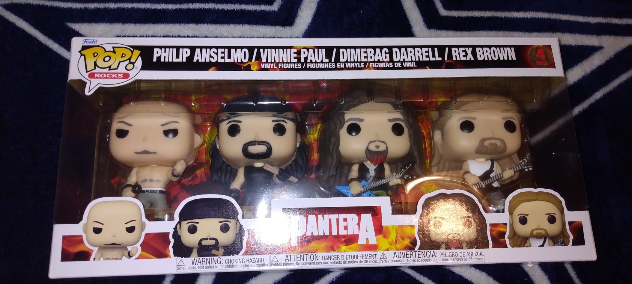 Amazon.com: Funko Pop! Rocks: Pantera 4 Pack, Philip Anselmo, Vinnie ...