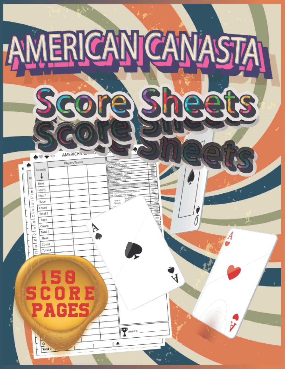 American Canasta Score Sheets 150 American Canasta Scoring Pads ...