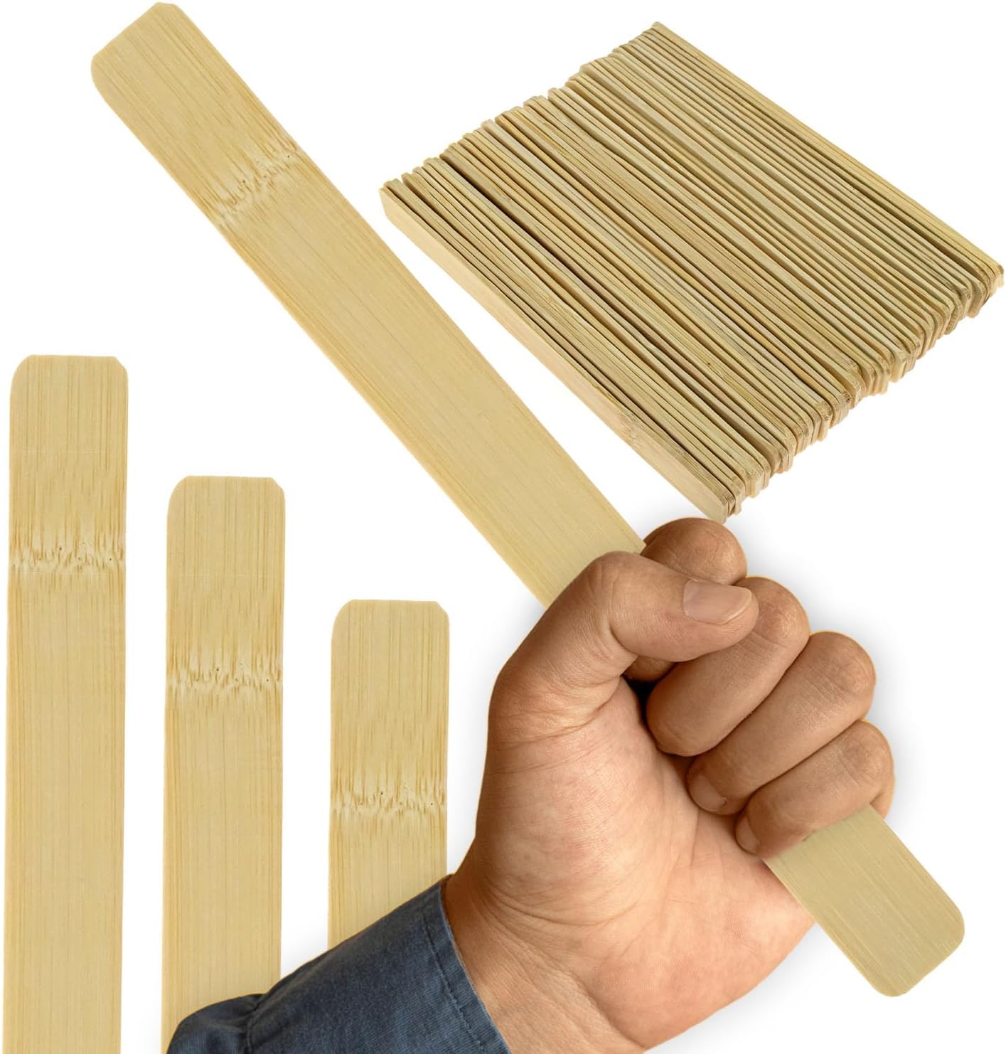Amazon.com: Craft Popsicle Sticks - 10-Inch Jumbo Large Big Wide Wooden ...
