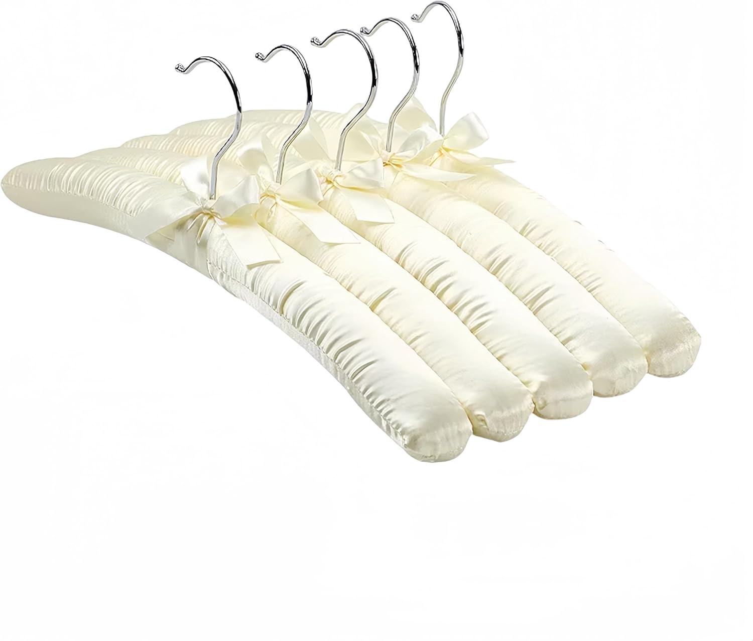Amazon.com: Padded Hangers for Women Clothing Satin Hangers Padded ...