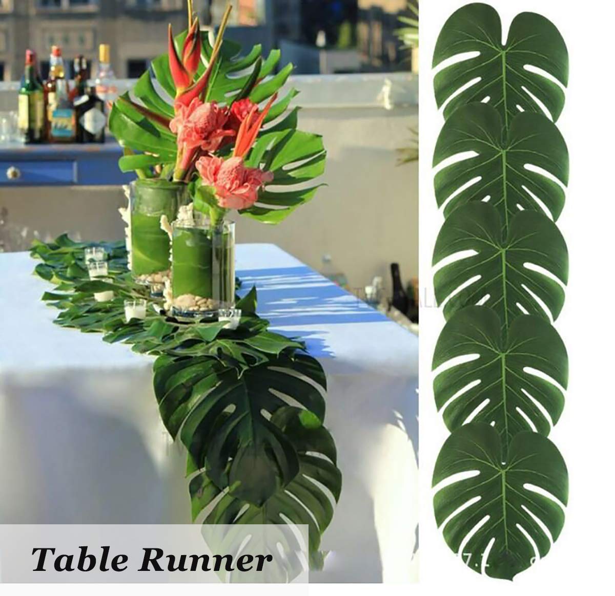 $2/mo - Finance Hopeak Artificial Palm Leaves, 24 Pieces Large Palm ...