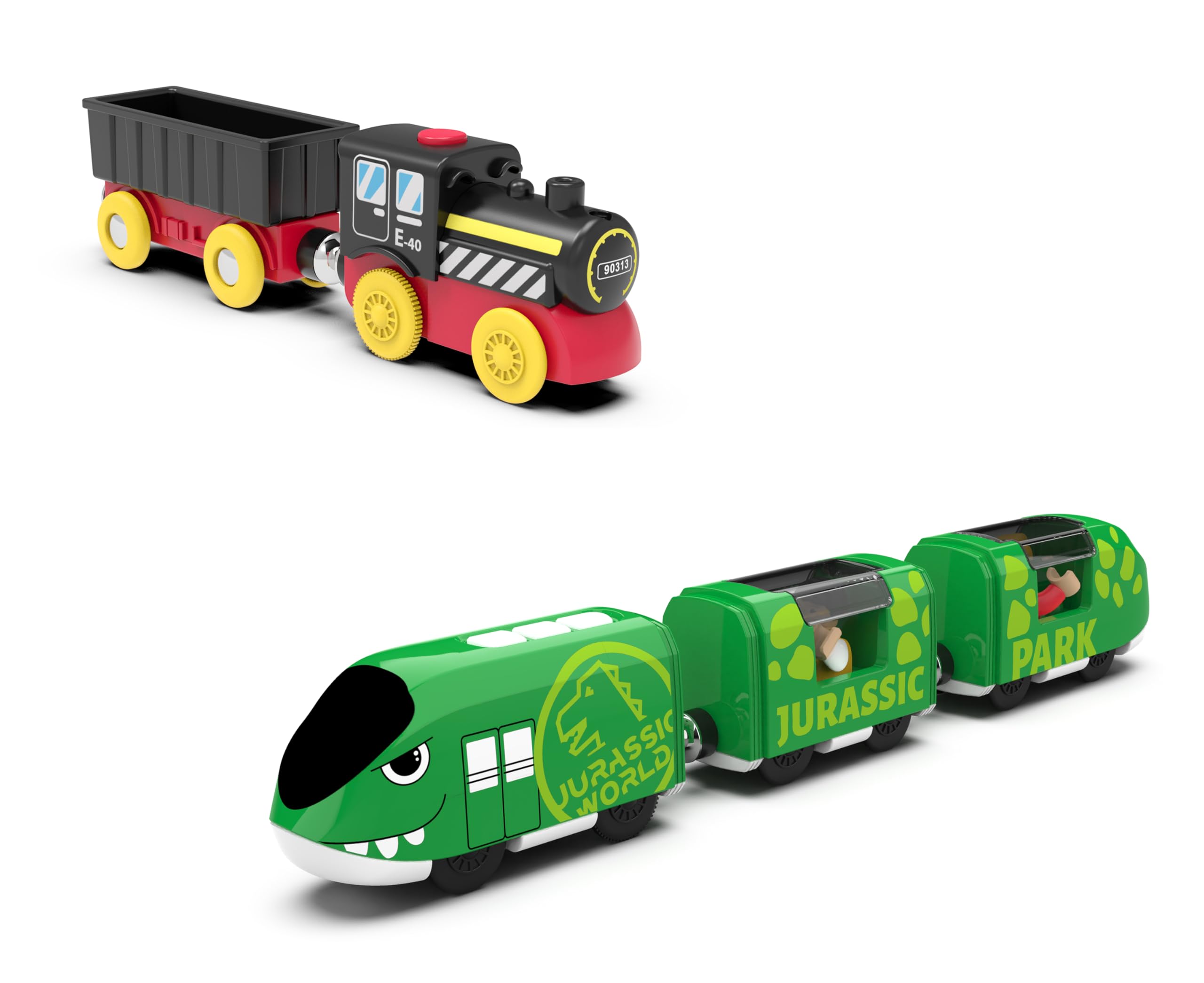 Amazon.com: Magnetic Train Toys for Wooden Tracks, Battery Powered ...