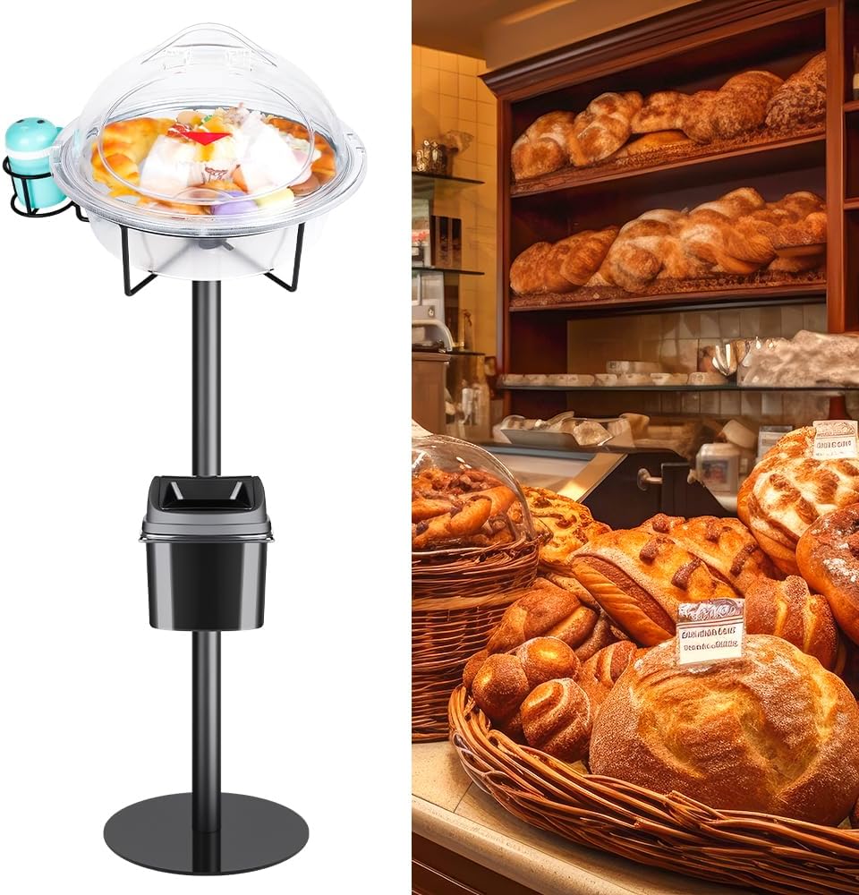 Amazon.com: Helivivfy Sample Stand Black Metal Demo Stand, Food Sample ...