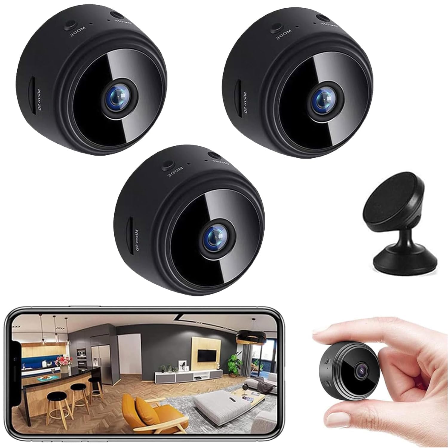 Amazon.com : Spy Focus Camera Wireless Mini Hidden Camera,Magnetic Mini ...