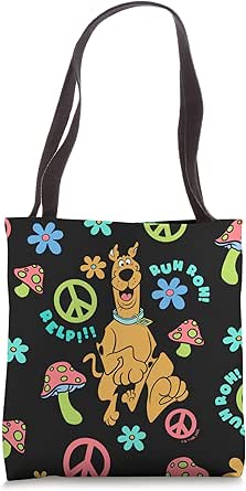 Amazon.com: Scooby-Doo Ruh Roh! Relp!!! Hippie Decorated Portrait Tote ...
