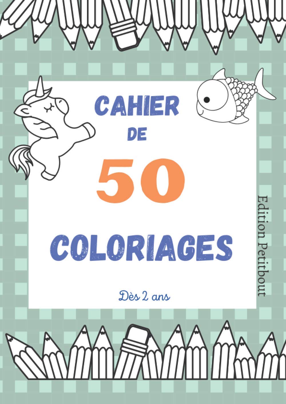Cahier De 50 Coloriages Format A4 Pour Des Heures De | Desertcart Morocco