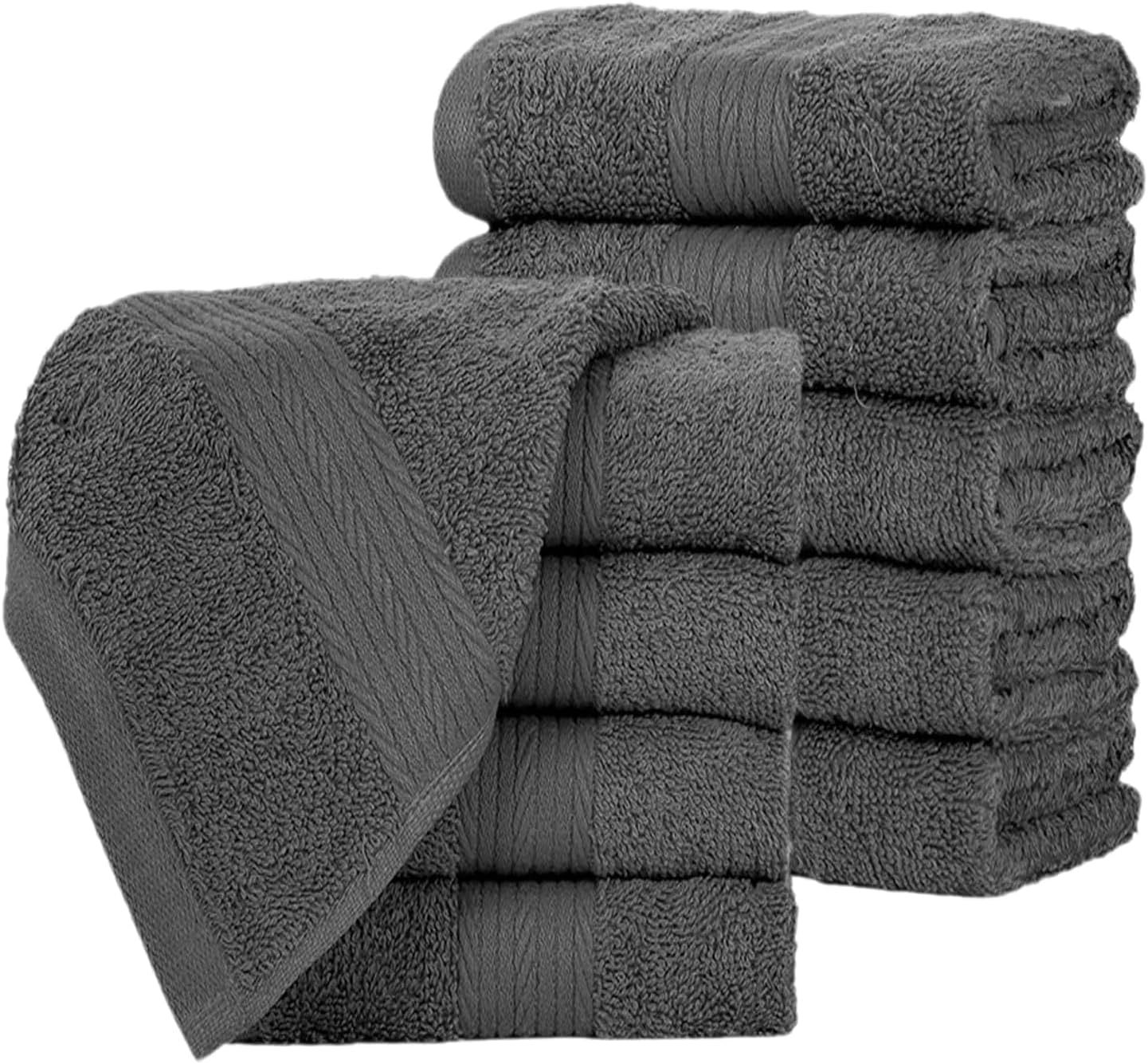 Craft Native 10 Pc Face Flannels Pack - 550 GSM 100% Egyptian Cotton ...