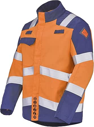 ATEX HV 300 XP ABRA Veste Orange fluo/Bleu marine Taille L : Amazon.fr ...