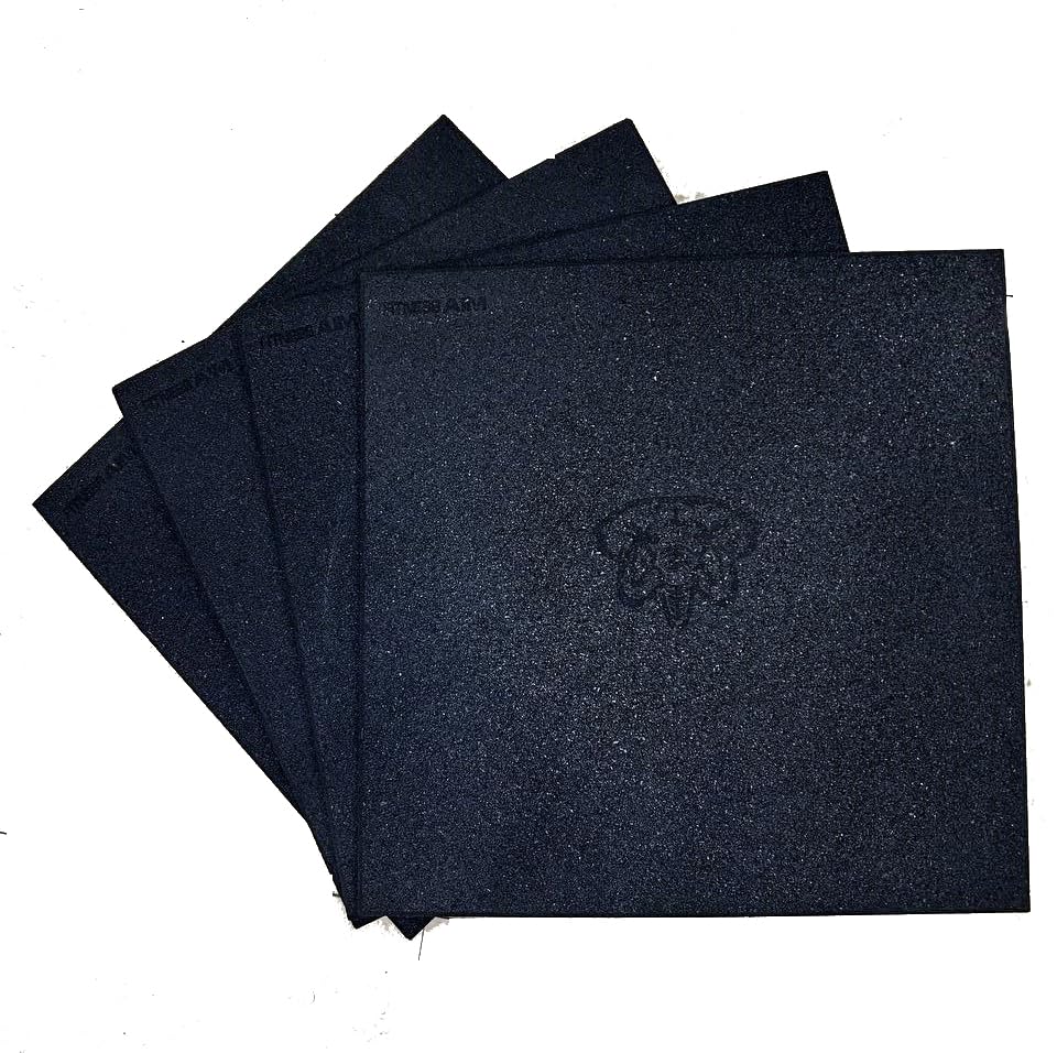 Fitness Aim Rubber Tiles Ideal for Free Weight Areas, Heavy Lifting ...