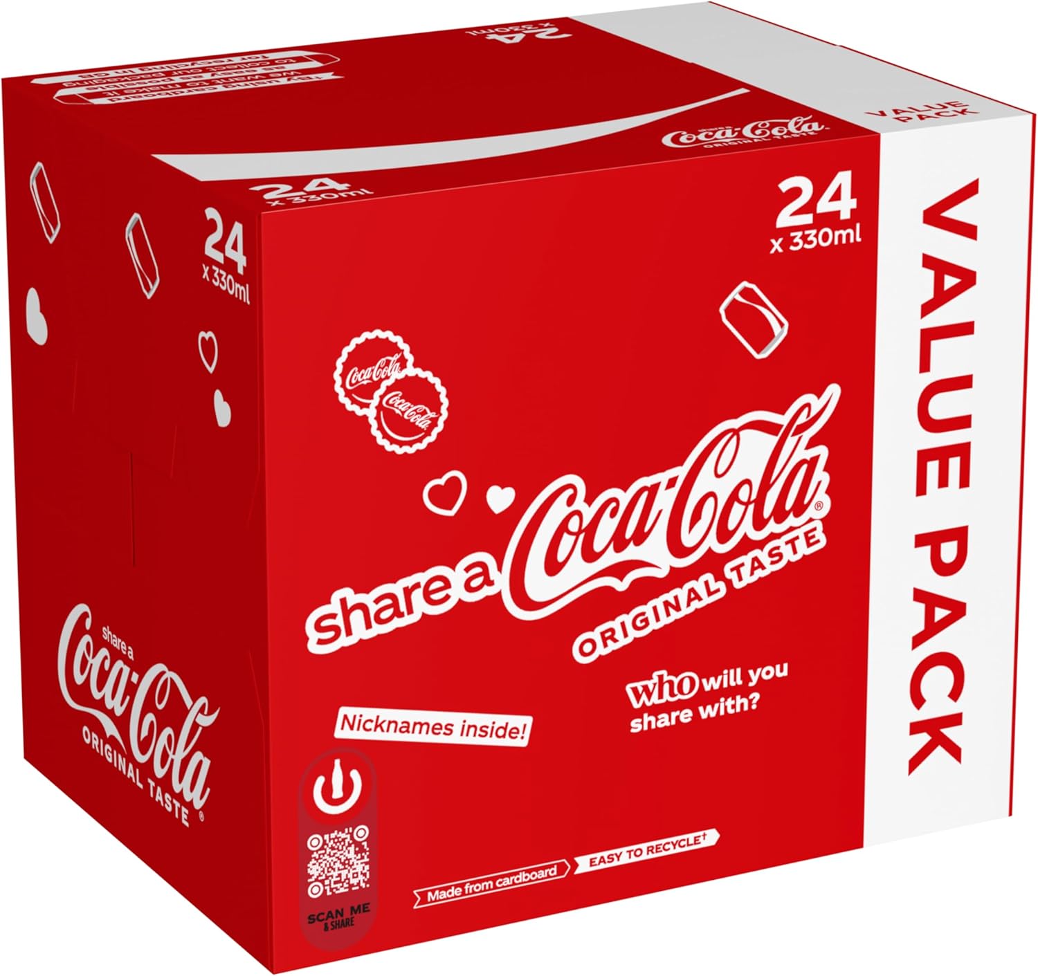 Coca-Cola Original Taste 24 x 330 ml : Amazon.co.uk: Grocery
