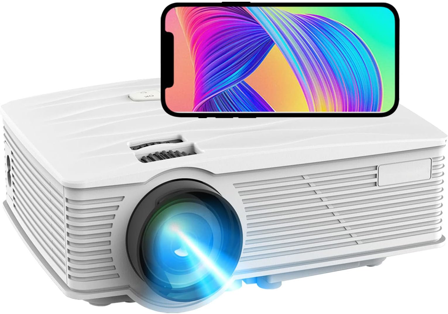 Amazon.com: WiFi Laptop Projector computer Projector 2022 Upgrade 5500L ...