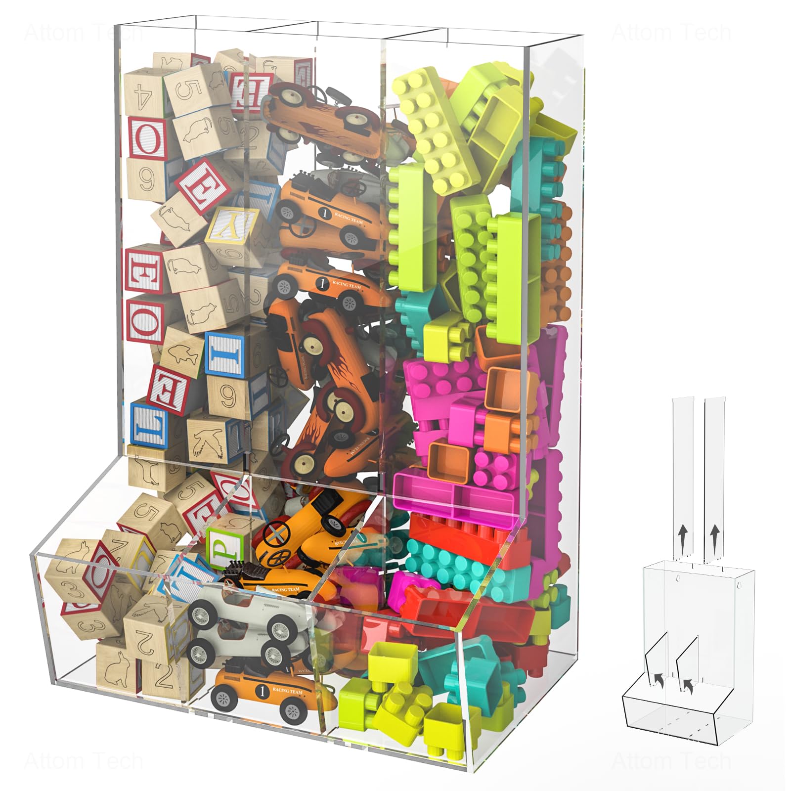 Amazon.com: NiHome Acrylic Wall Toy Dispenser, Clear Wall Mounted Toy ...