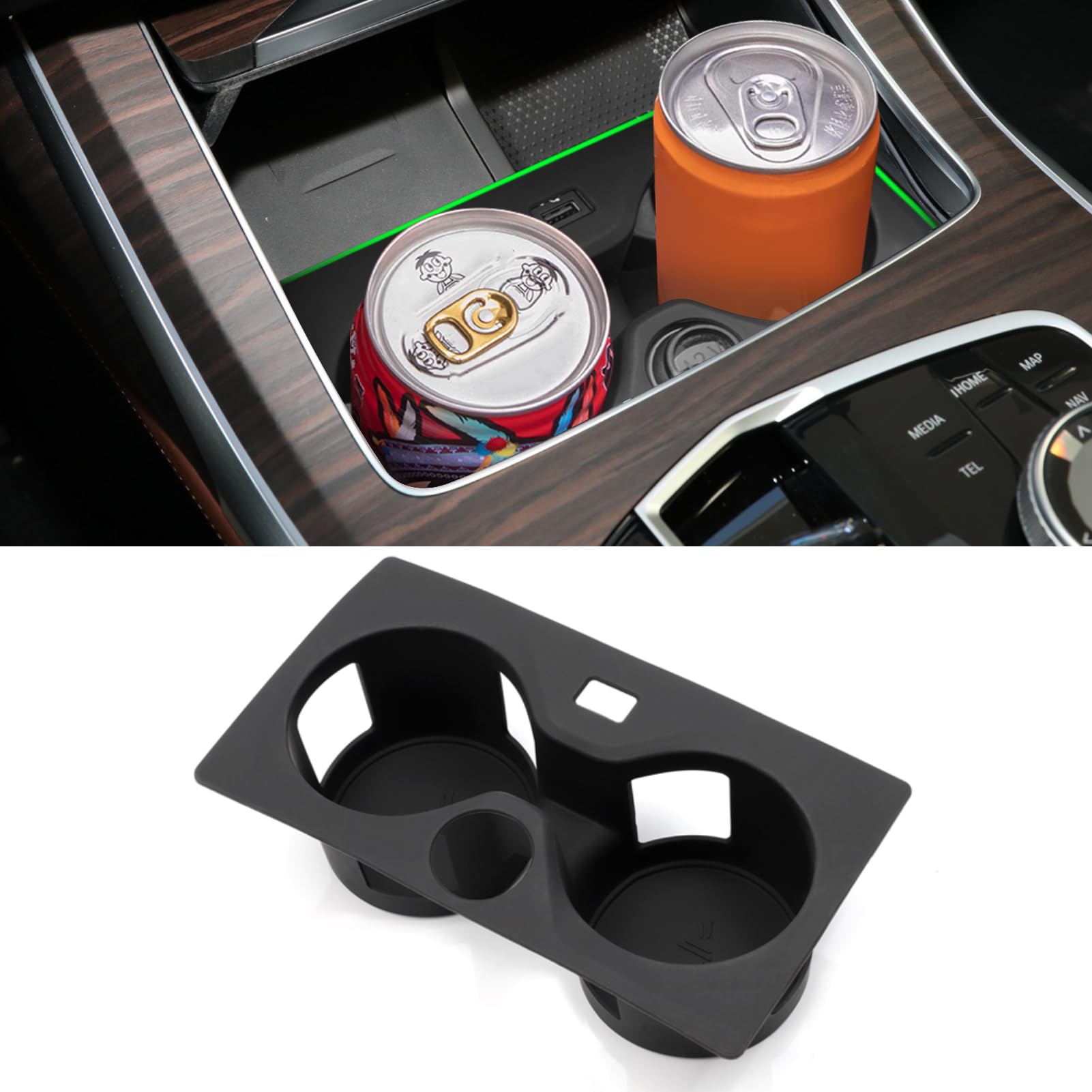 Amazon.com: Jaronx Compatible with BMW Cup Holder Insert X5 G05 X6 G06 ...