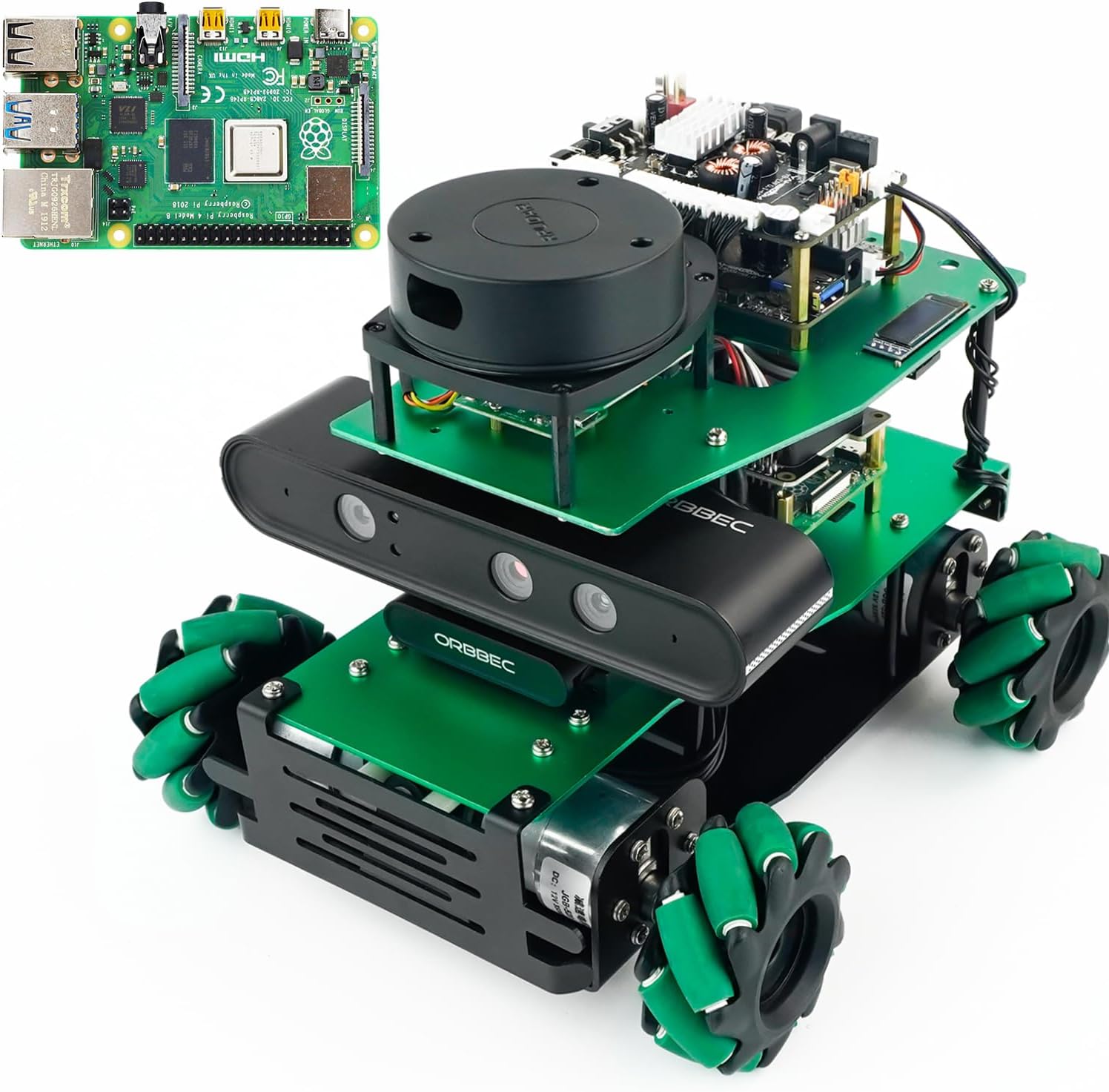 Yahboom AI Adults Robotic Kit Mecanum Wheel Voice Interactive Control ...