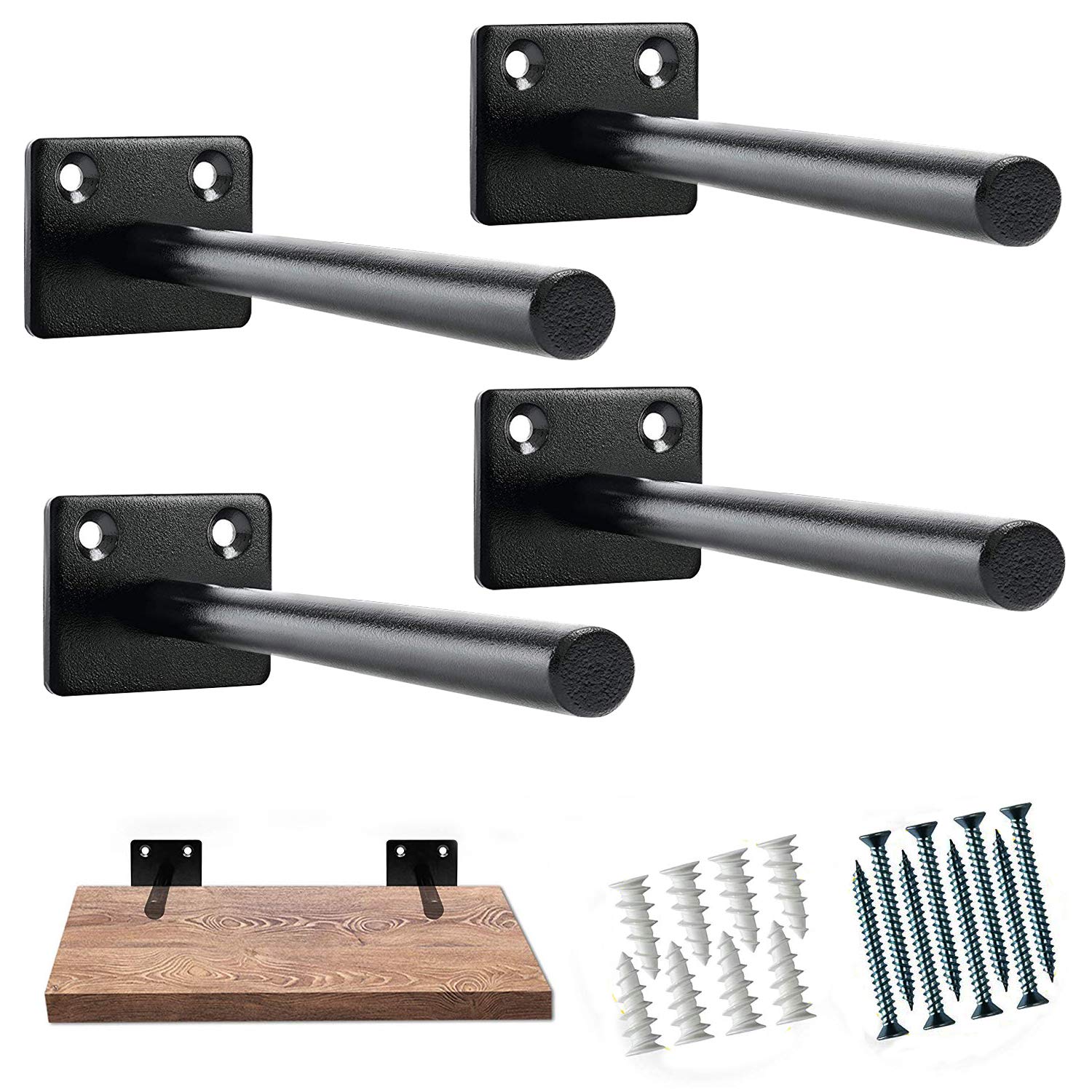 B&Z Heavy Duty Long Concealed/Invisible/Hidden Floating Shelf Support ...