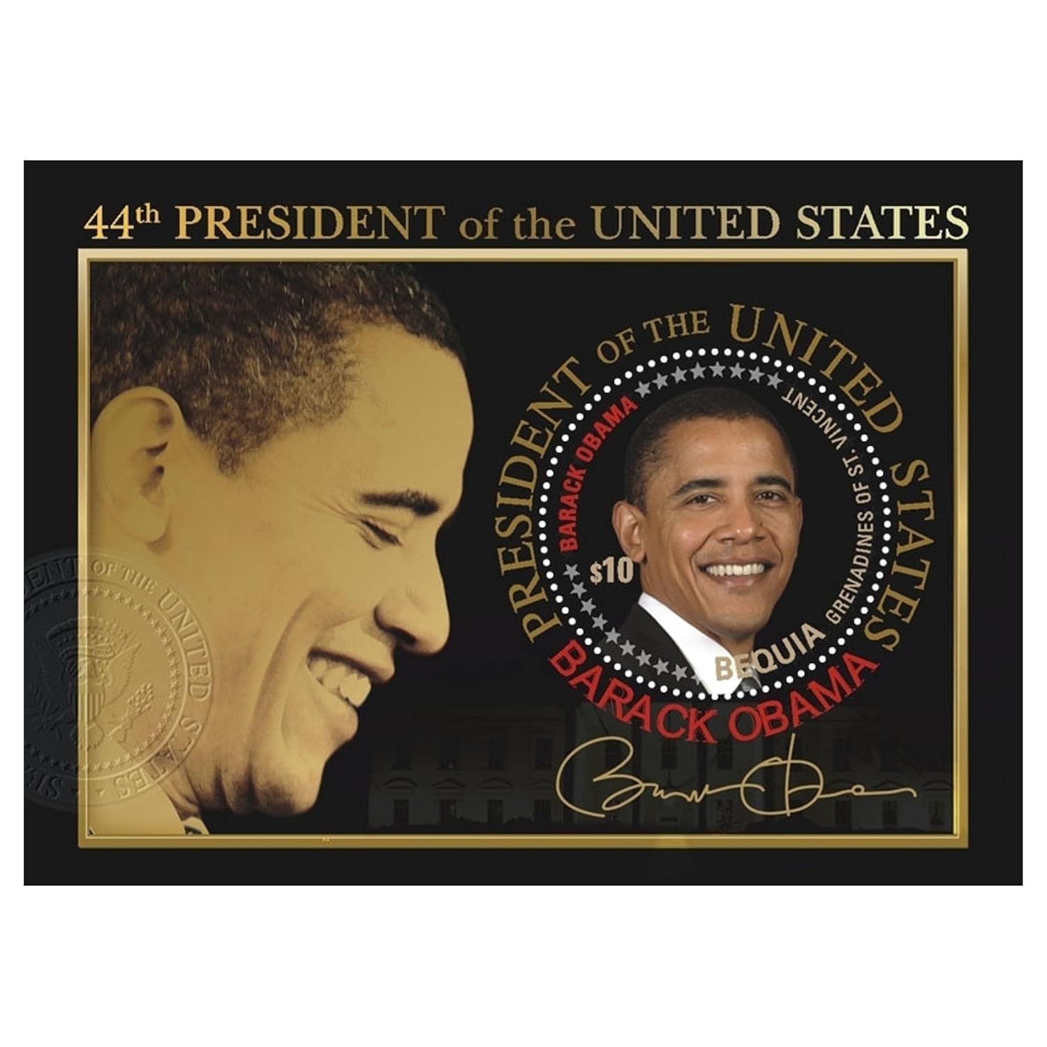 2009 President Barack Obama, Collectible Souvenir Stamp, Mint Never ...