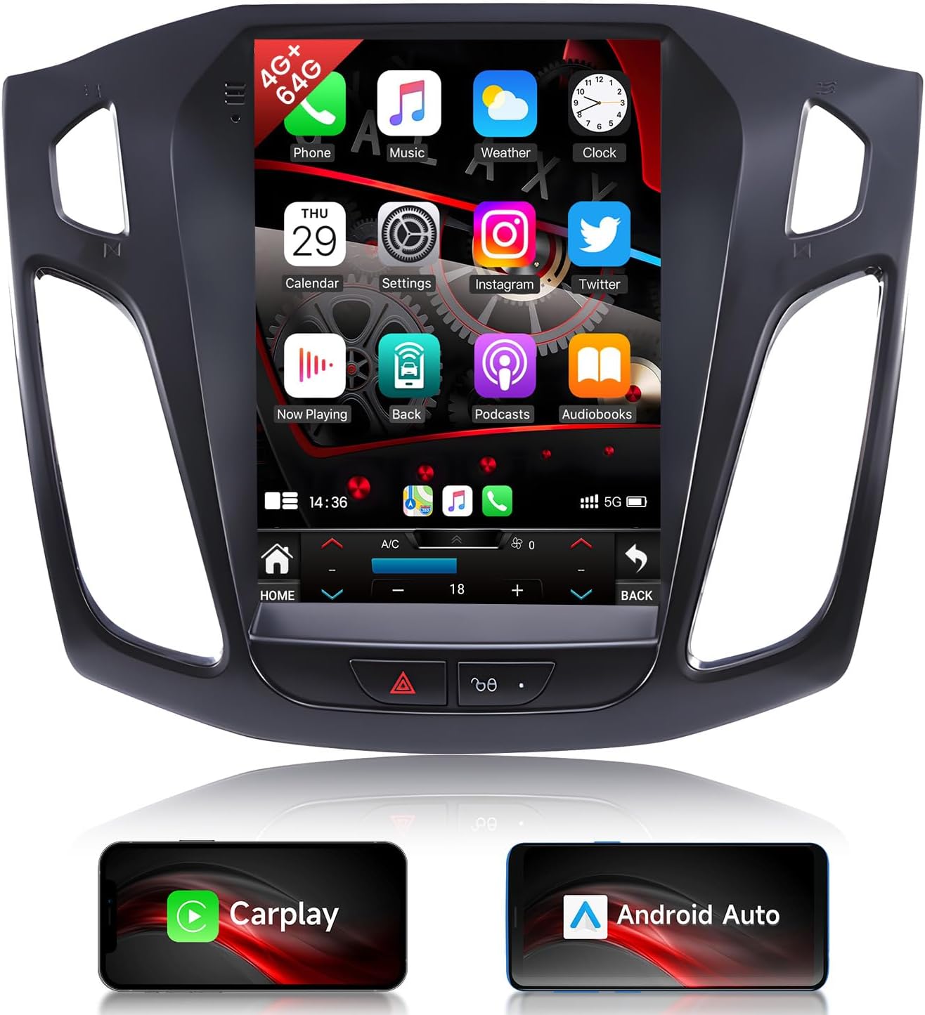 Amazon.com: [8 Core 2G+64G] Car Radio for Ford Edge 2011 2012 2013 2014 ...