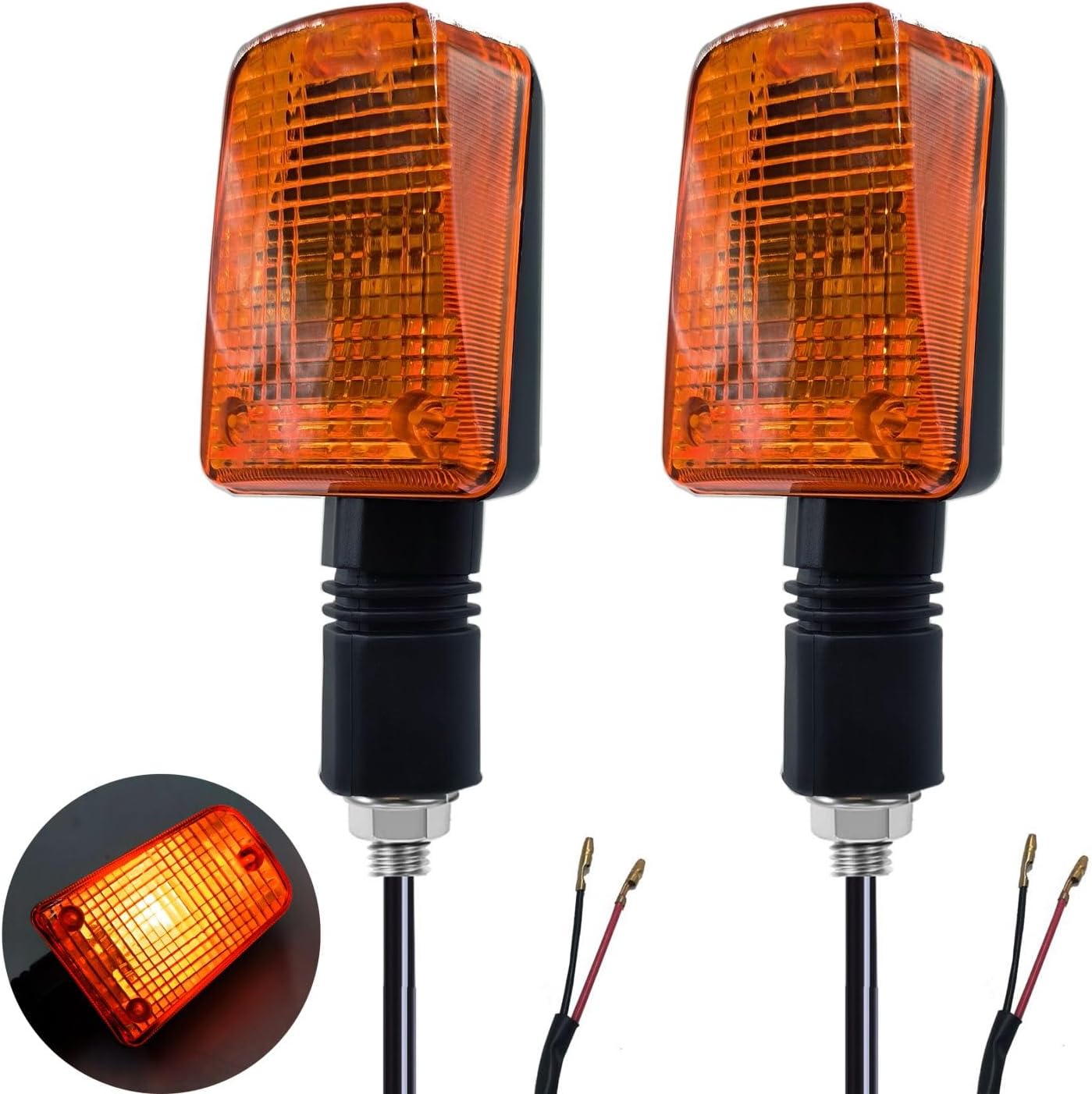 Amazon.com: VRWEARE 2pcs Motorcycle Turn Signals Light Fit for Suzuki ...