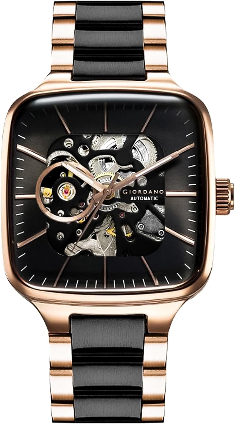 Buy Giordano Luxury Watch for Men – Automatic Skeleton Square Dial ...
