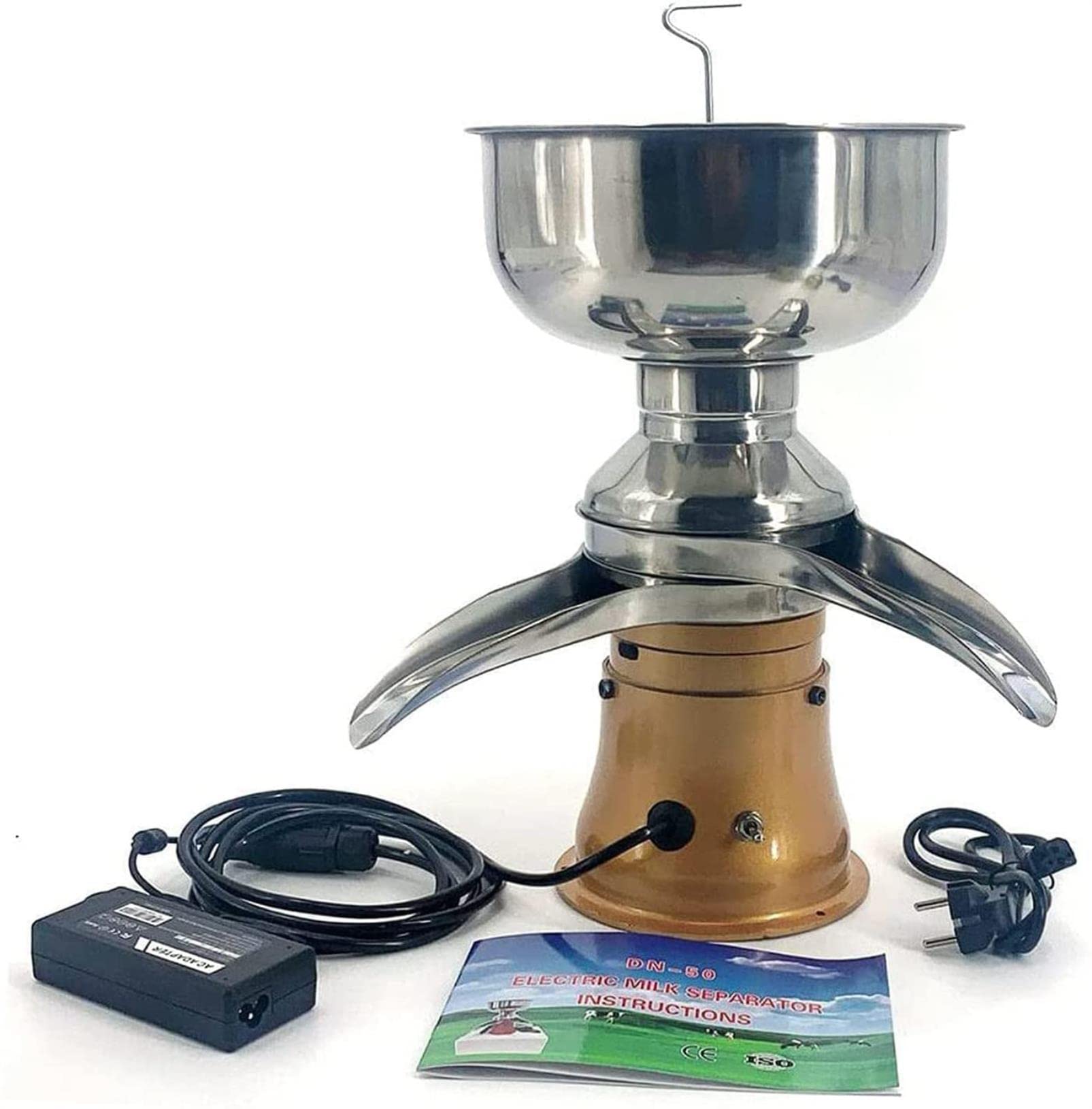 Buy Samnuerly Electric Milk Centrifuge 5L Fresh Milk Cream Separator ...