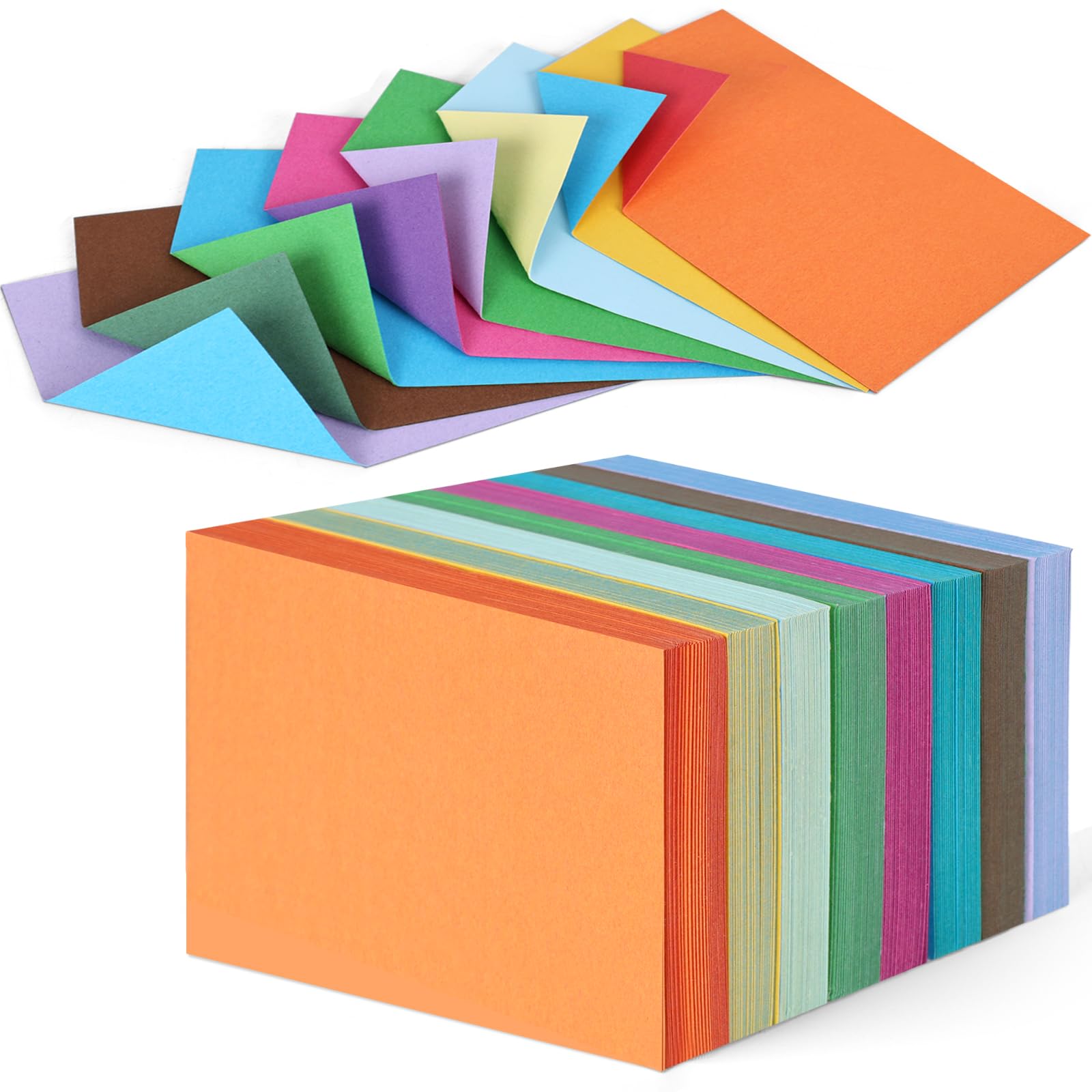 Snapklik.com : 200PCS Thickened Index Cards, 3x5 Flash Cards Colorful Blank Notecards Flashcards ...