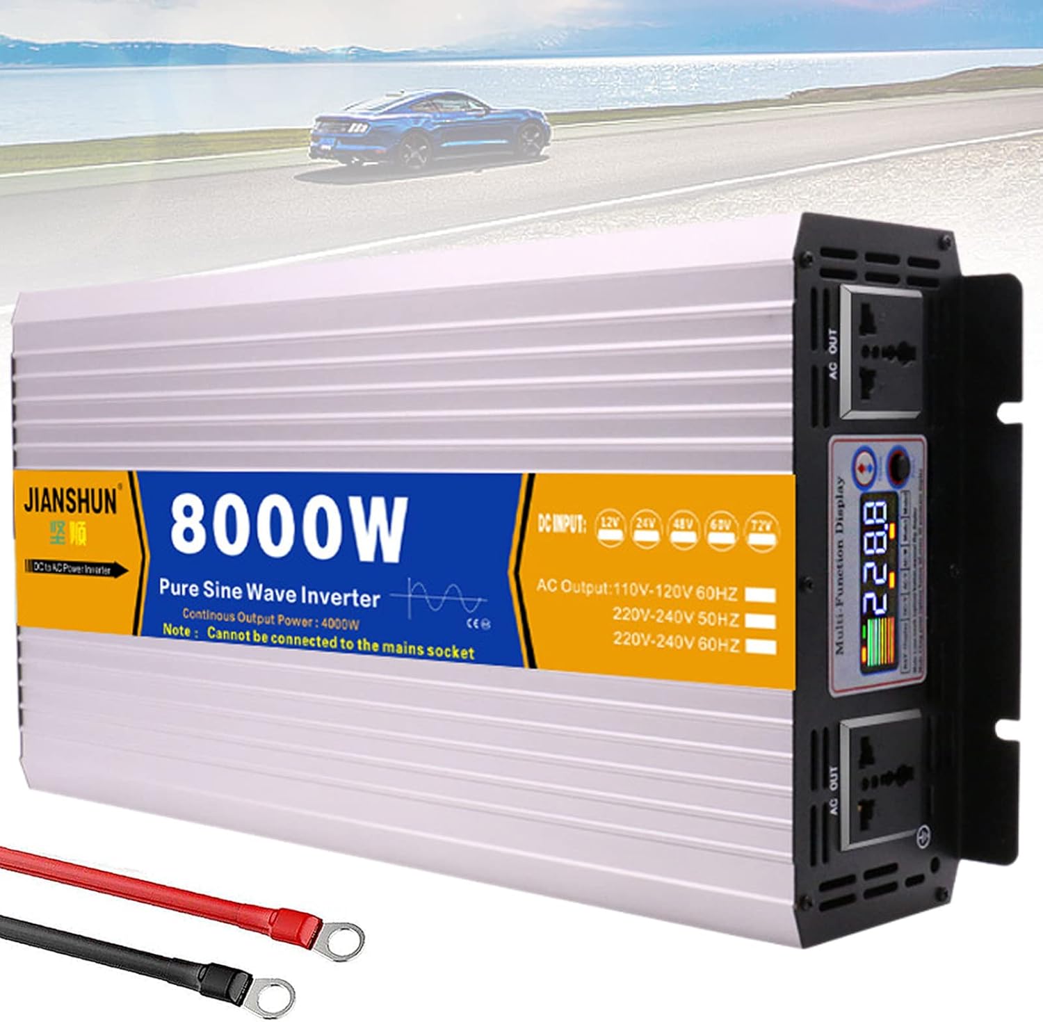Inversor de potência 3000w 4000w 5000w 6000w 8000w 12V 24V 48V 60V para ...