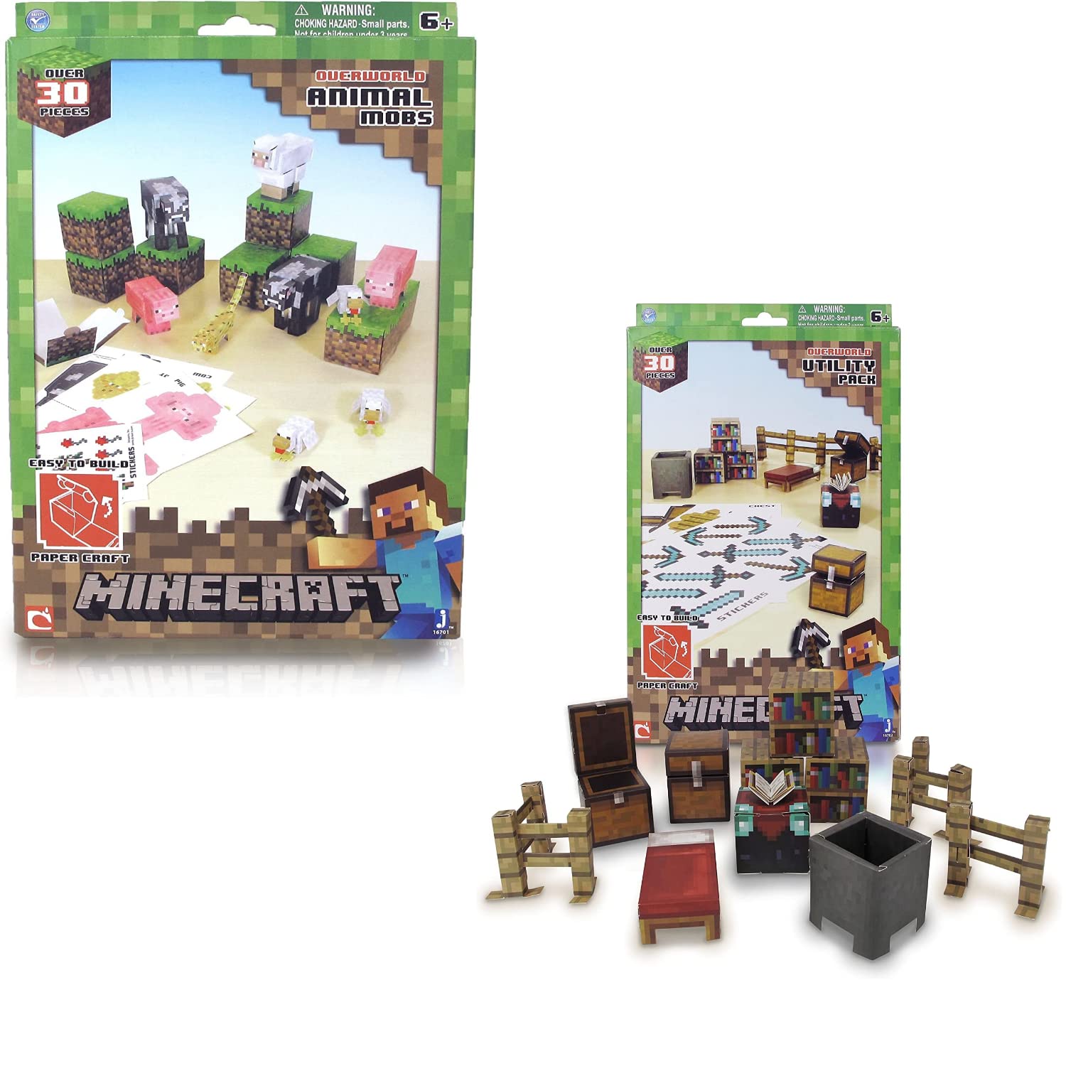 Minecraft Sticker Set Papercraft [Fire & Torch] [Single Piece]