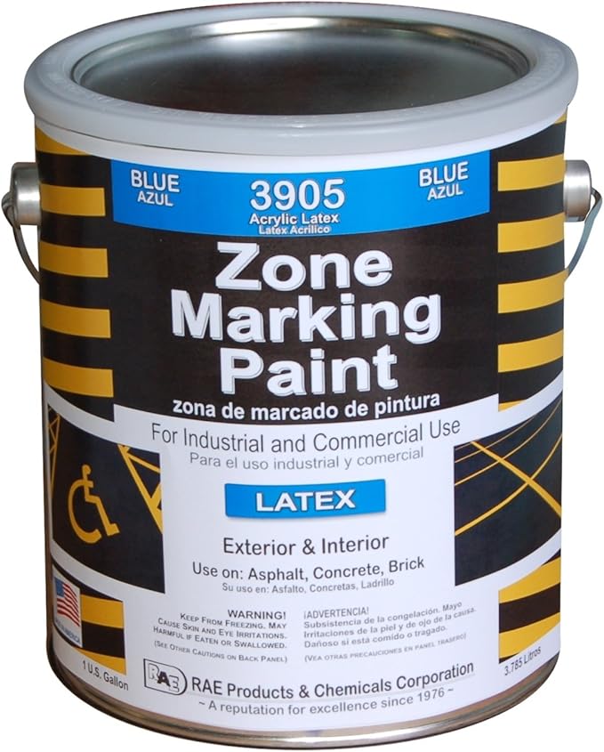 RAE 3905-01 Handicap Blue Latex Zone Marking Paint 1-Gallon - Painting ...