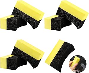LuluDa 7 PCS Car Tyre Cleaning Sponge Professional Automobile Wheel ...