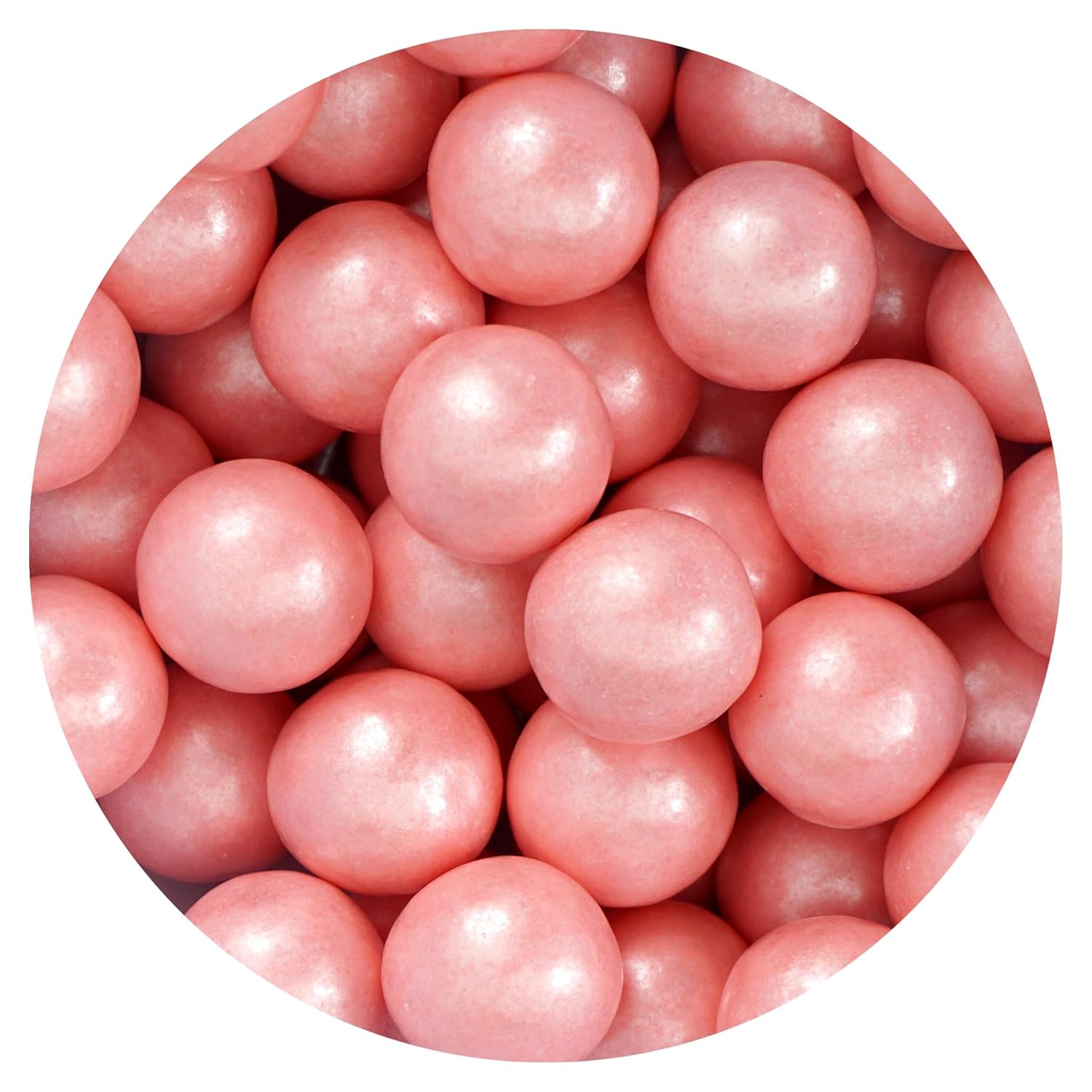 Amazon.com : Pink Shimmer Gumballs 1 Inch Gumballs, 2 Pound Bulk Pink ...