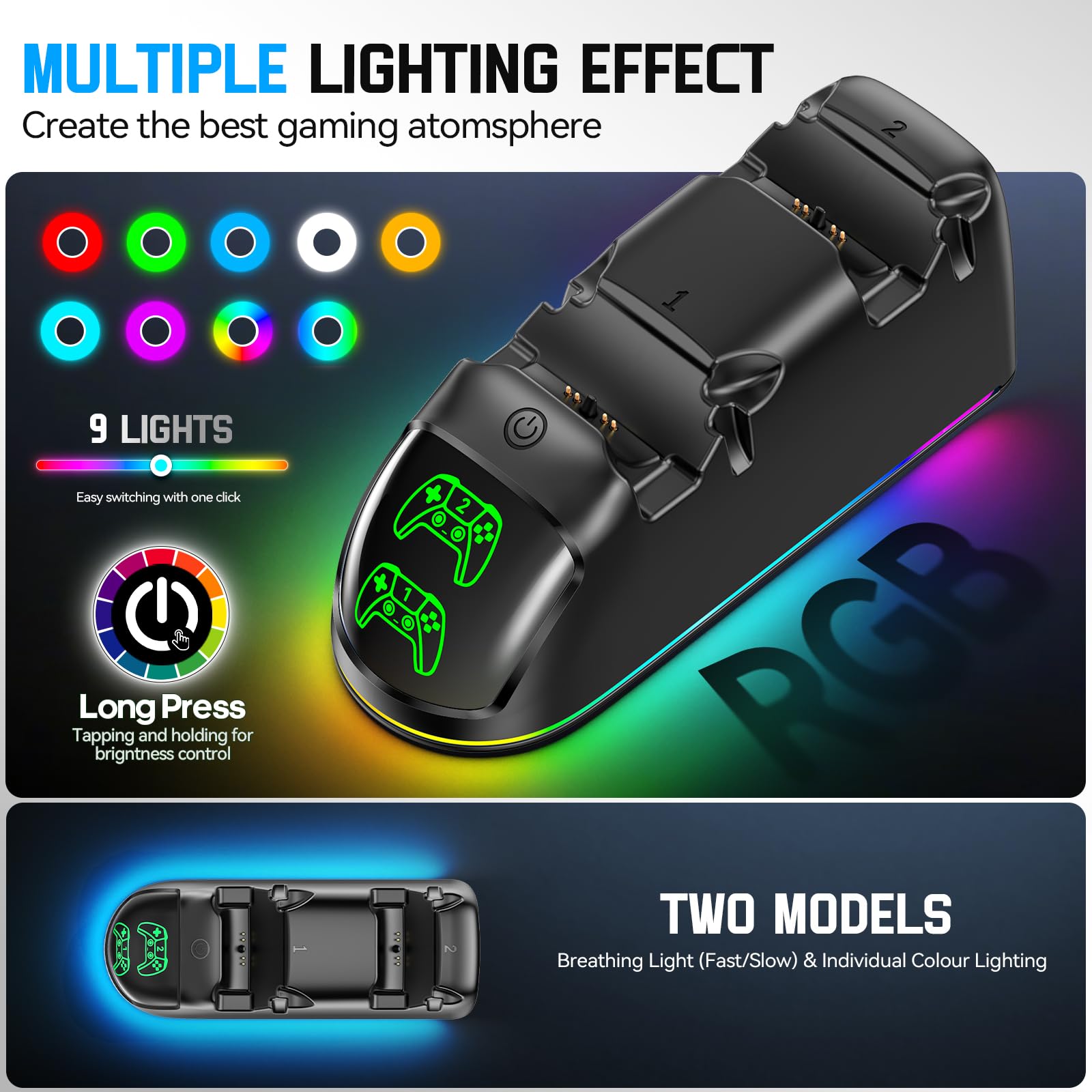 Snapklik.com : Controller Charger For PS5, Dual Charging Dock Station ...