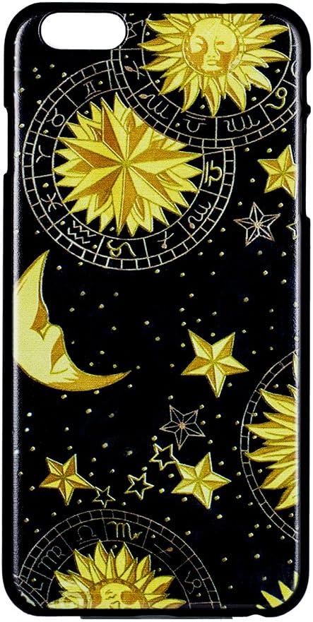 Amazon.com: S9Q Vintage Retro Sun Moon Space Nebula Pattern Hard Back ...