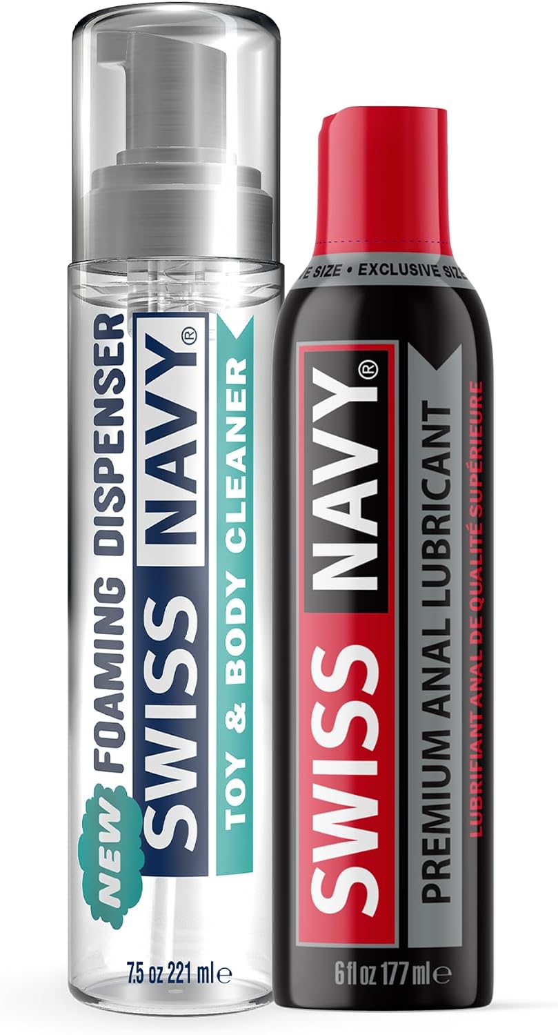Amazon.com: SWISS NAVY Toy & Body Foaming Cleaner 7oz and Premium ...