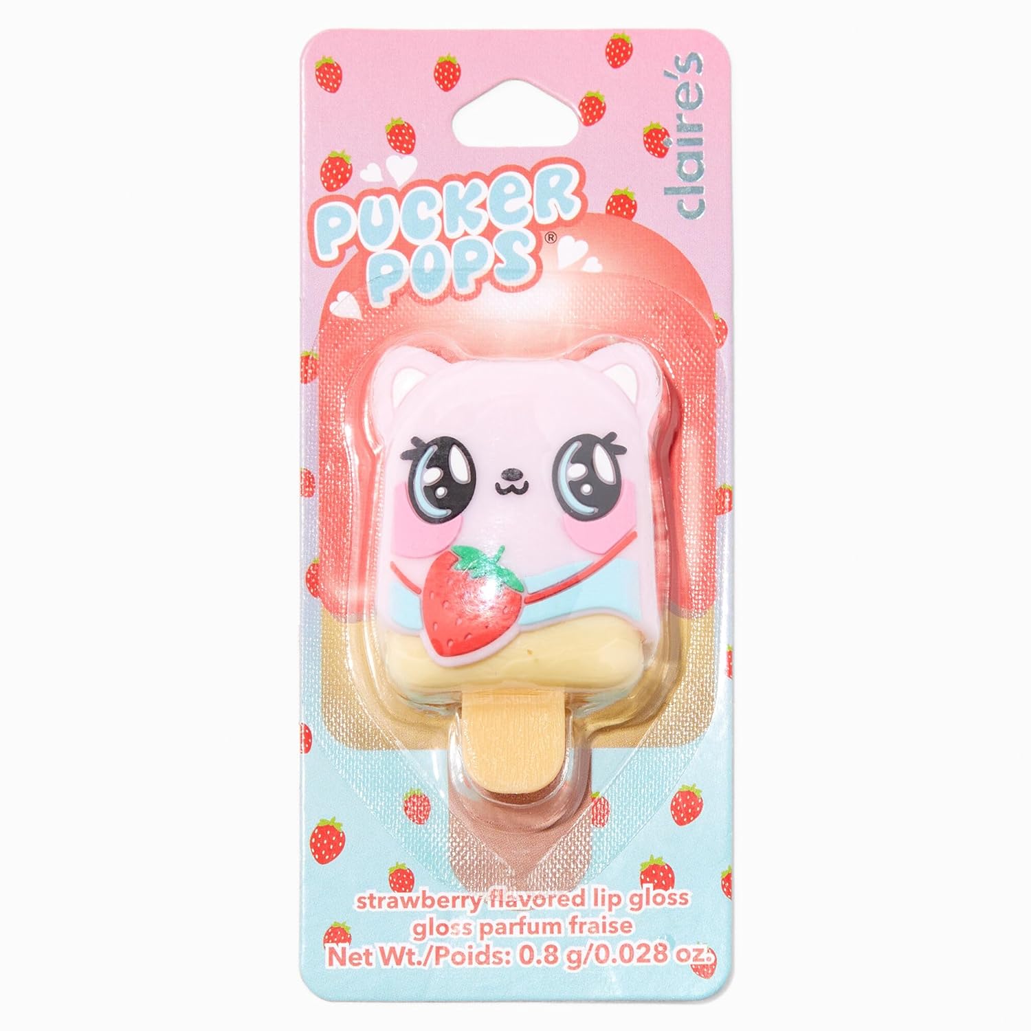 Amazon.com : Claire's Pucker Pops - Strawberry, 1 Count (Pack of 1 ...