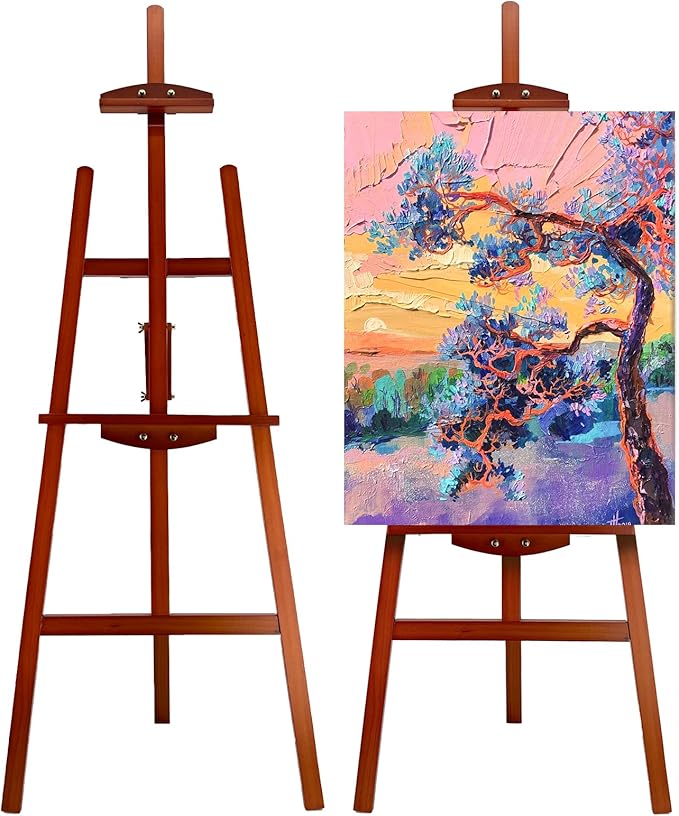 Amazon.com: Stuelloaf Adjustable Wooden Painting Easel, Pine Art Easel ...