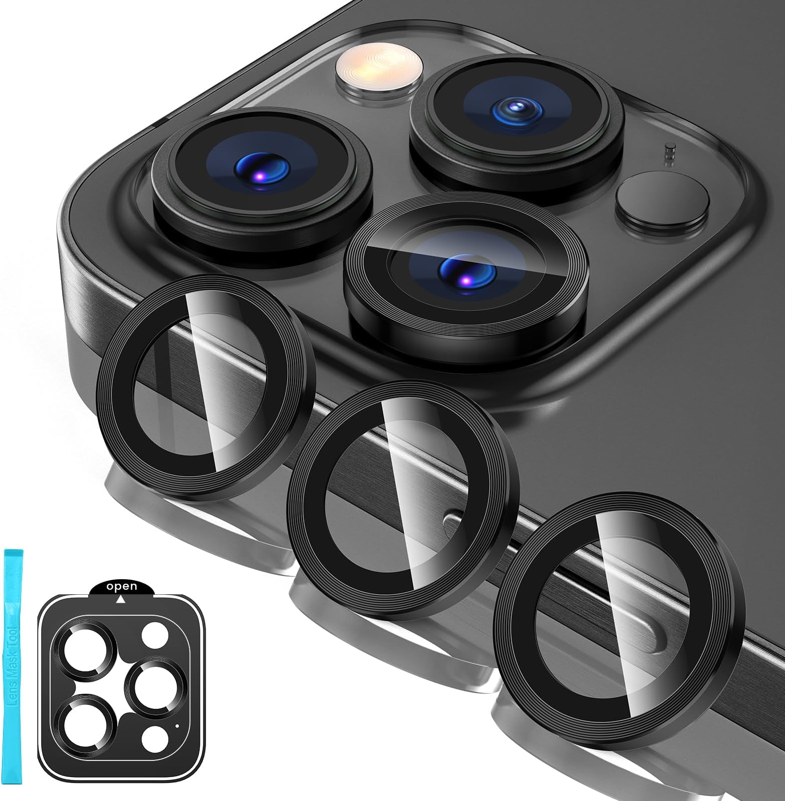 Amazon.com: Tensea for iPhone 15 Pro/iPhone 15 Pro Max Camera Lens ...