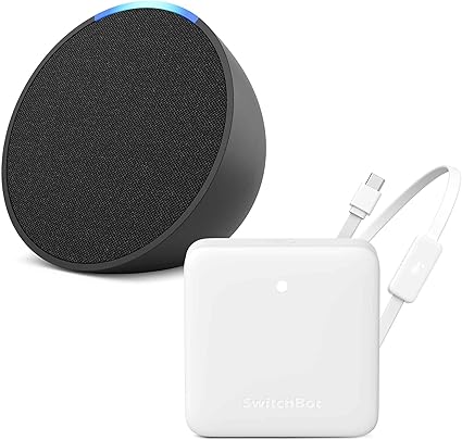 Amazon.co.jp: 【セット買い】Echo Pop チャコール + SwitchBot スマートリモコン Hub Mini (温湿度センサー搭載・Matter対応版) : 家電＆カメラ