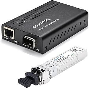 Amazon.com: 10G Mini Media Coverter, 10 Gigabit Fiber to 10Gb Copper UTP Media Converter with ...