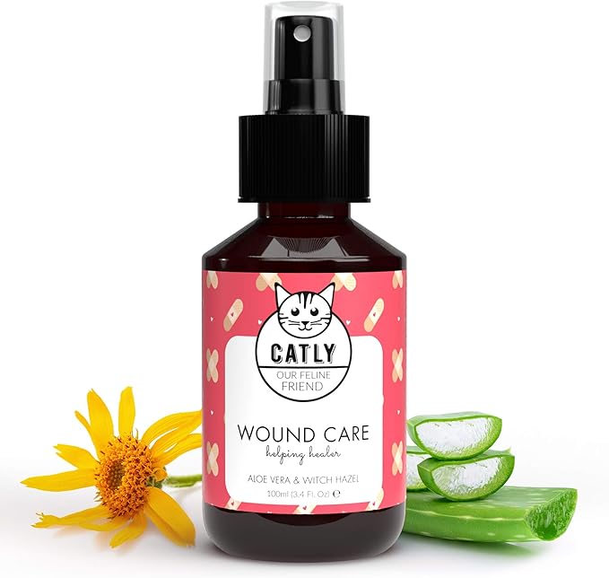 Catly Spray Disinfettante Ferite Vegano - Cicatrizzante per Gatti con ...
