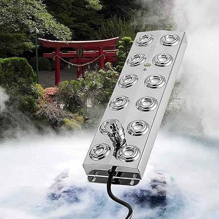 Amazon.com: Happybuy Mist Maker 12 Head Ultrasonic Mist Fogger with ...
