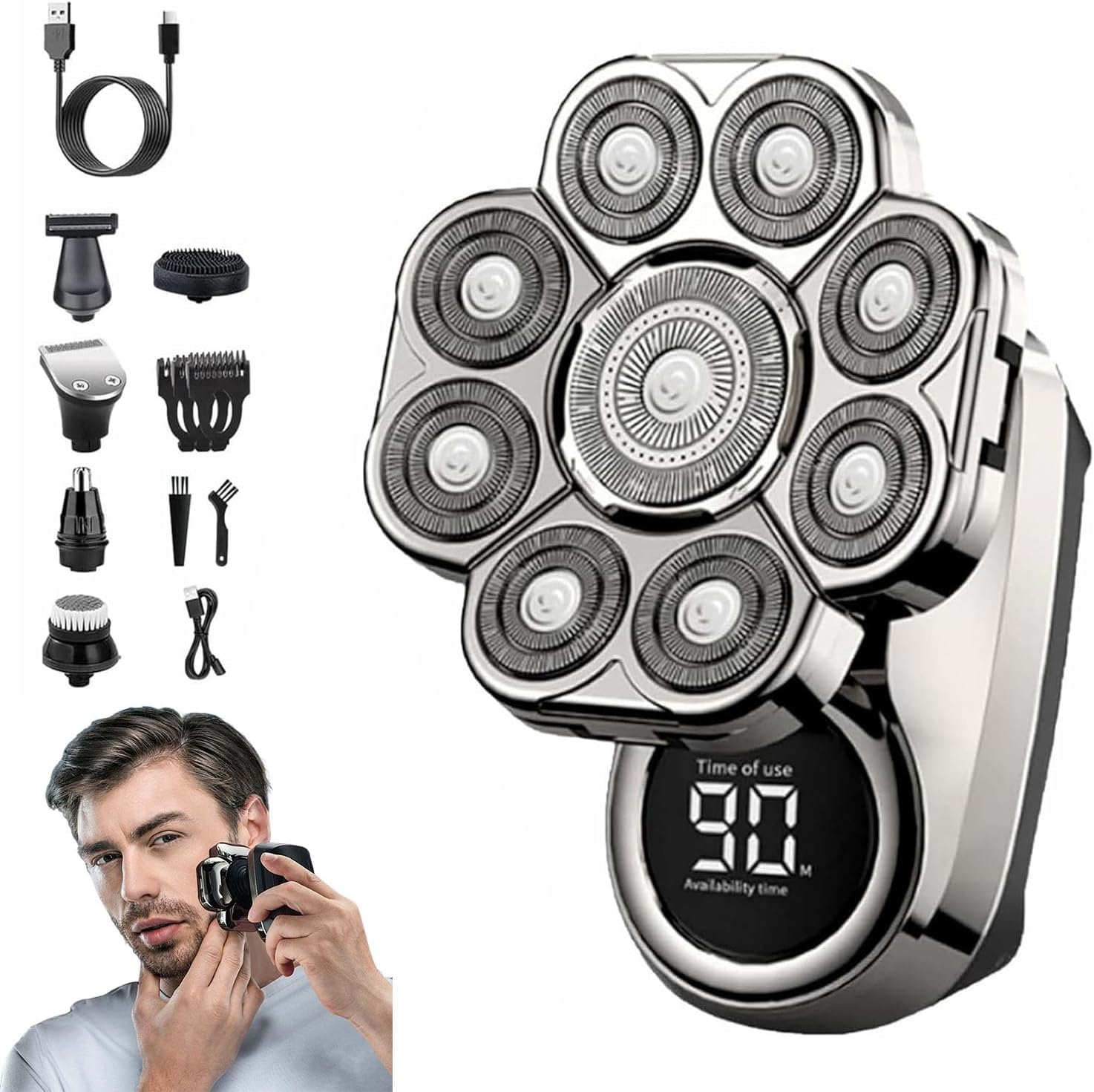 Amazon.com: Baldy Pro Head Shaver, Bawldy 9.0 Shaver Ipx7 Waterproof ...