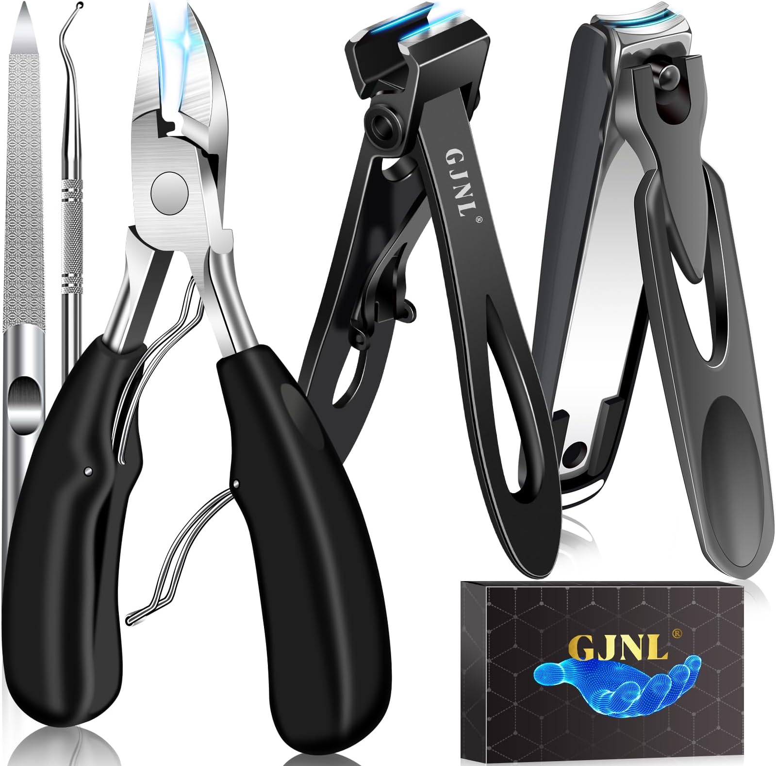 Amazon.com : Toenail Clippers for Seniors Thick Nails - 17mm Wide Jaw ...