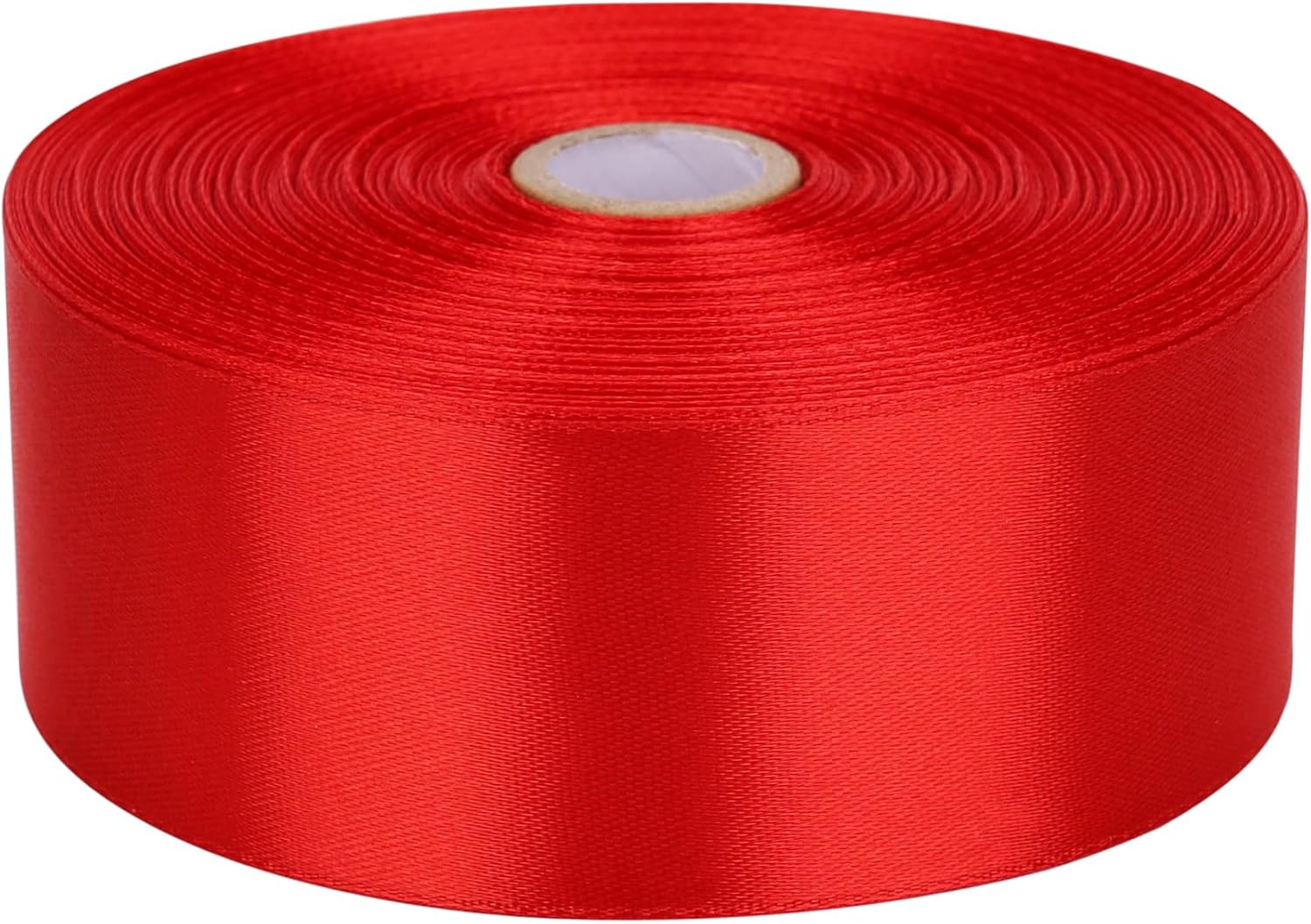 Amazon.com: Baocuan 1-1/2 inch Red Satin Ribbon 50 Yards Solid Fabric ...