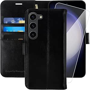 Amazon.com: MONASAY Wallet Case Compatible for Galaxy S23 5G,[RFID Blocking] Flip Folio Leather ...